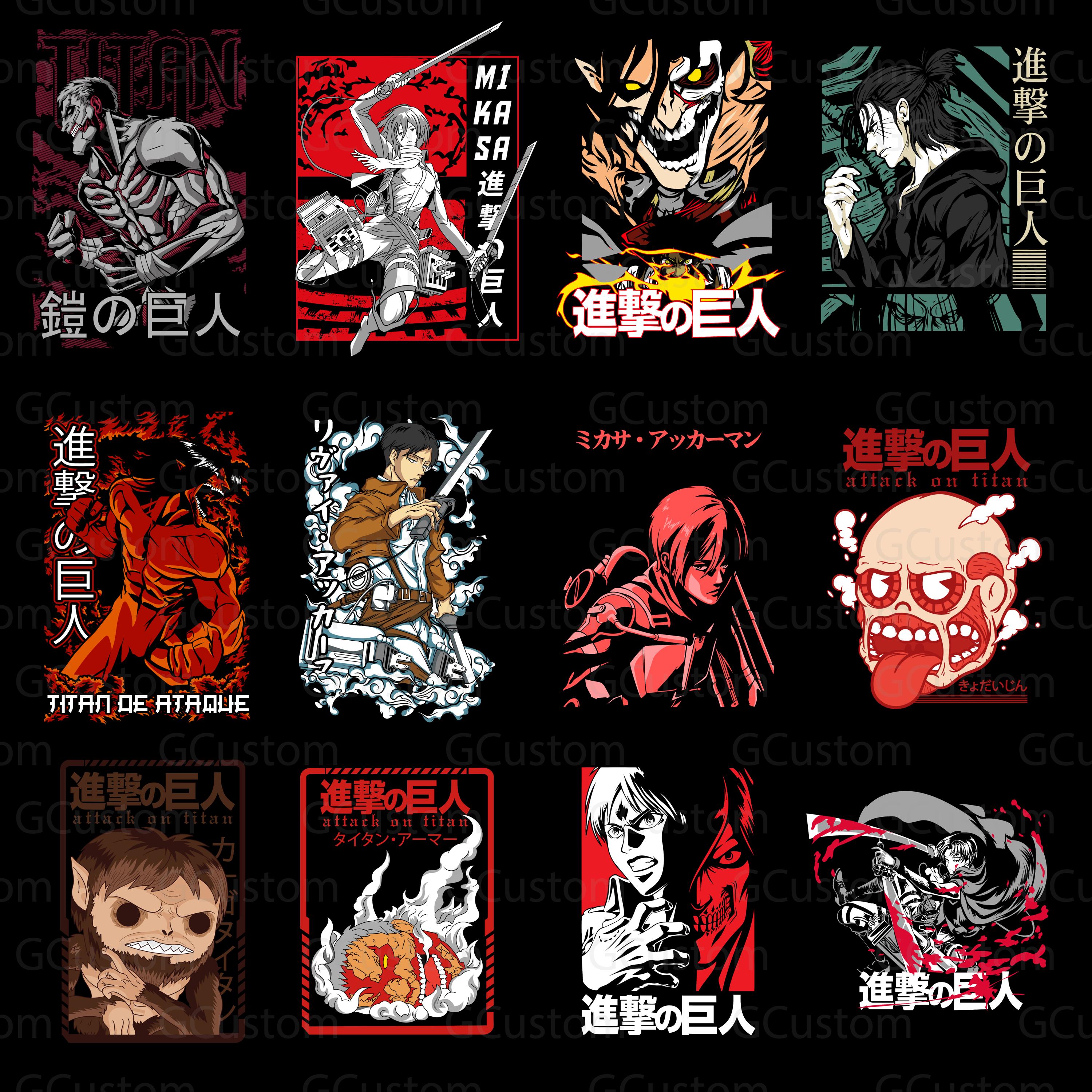 Ultimate - Attack on Titan - SVG Bundle – 35 Png, AI, EPS Files | Aot T ...