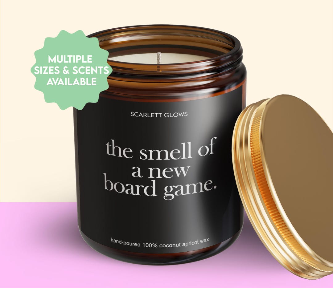 New Board Game Smell Candle | Funny Board Game Gift | Game Night ...