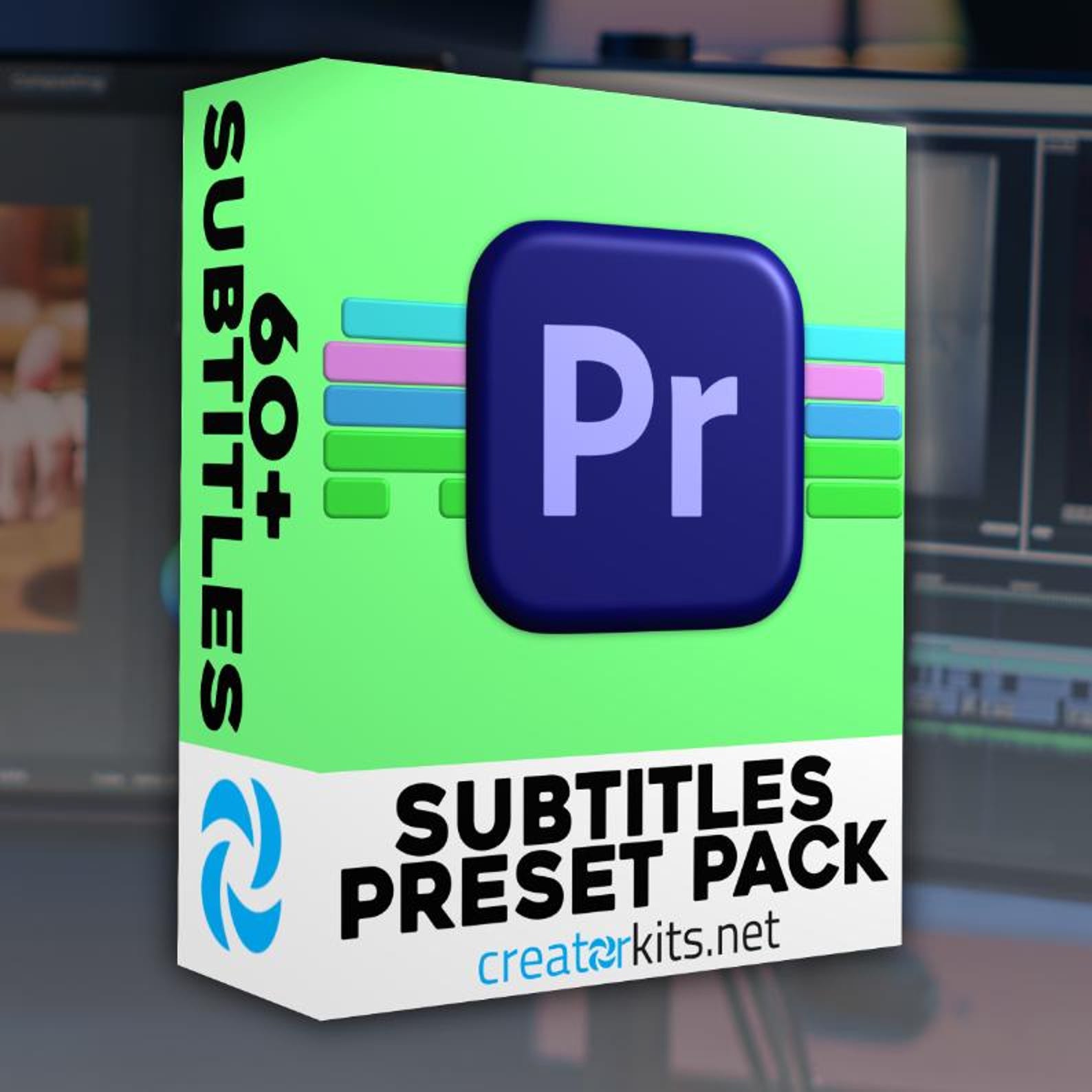 Premiere Pro Subtitle Presets: Auto-style Captions, Lower Thirds - Etsy