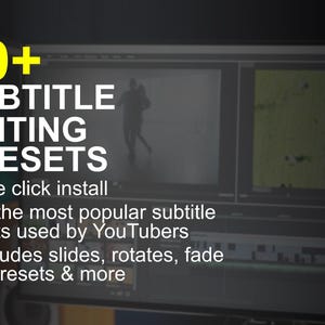Premiere Pro Subtitle Presets: Auto-style Captions, Lower Thirds - Etsy