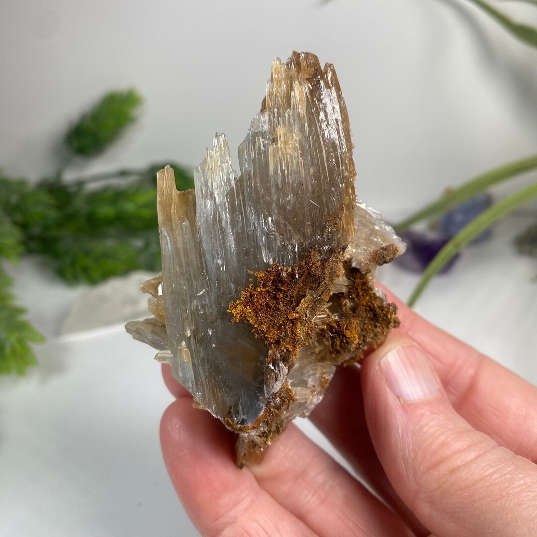 Blue Barite Mineral Specimen From Morocco, Natural Blades of Blue ...