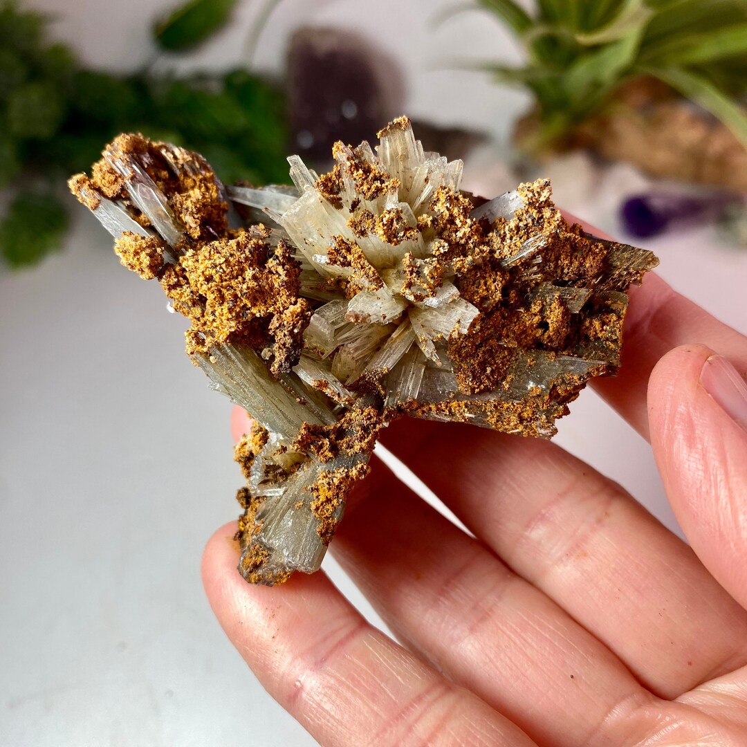 Blue Barite (baryte) Mineral Specimen From Morocco, Natural Blades of ...