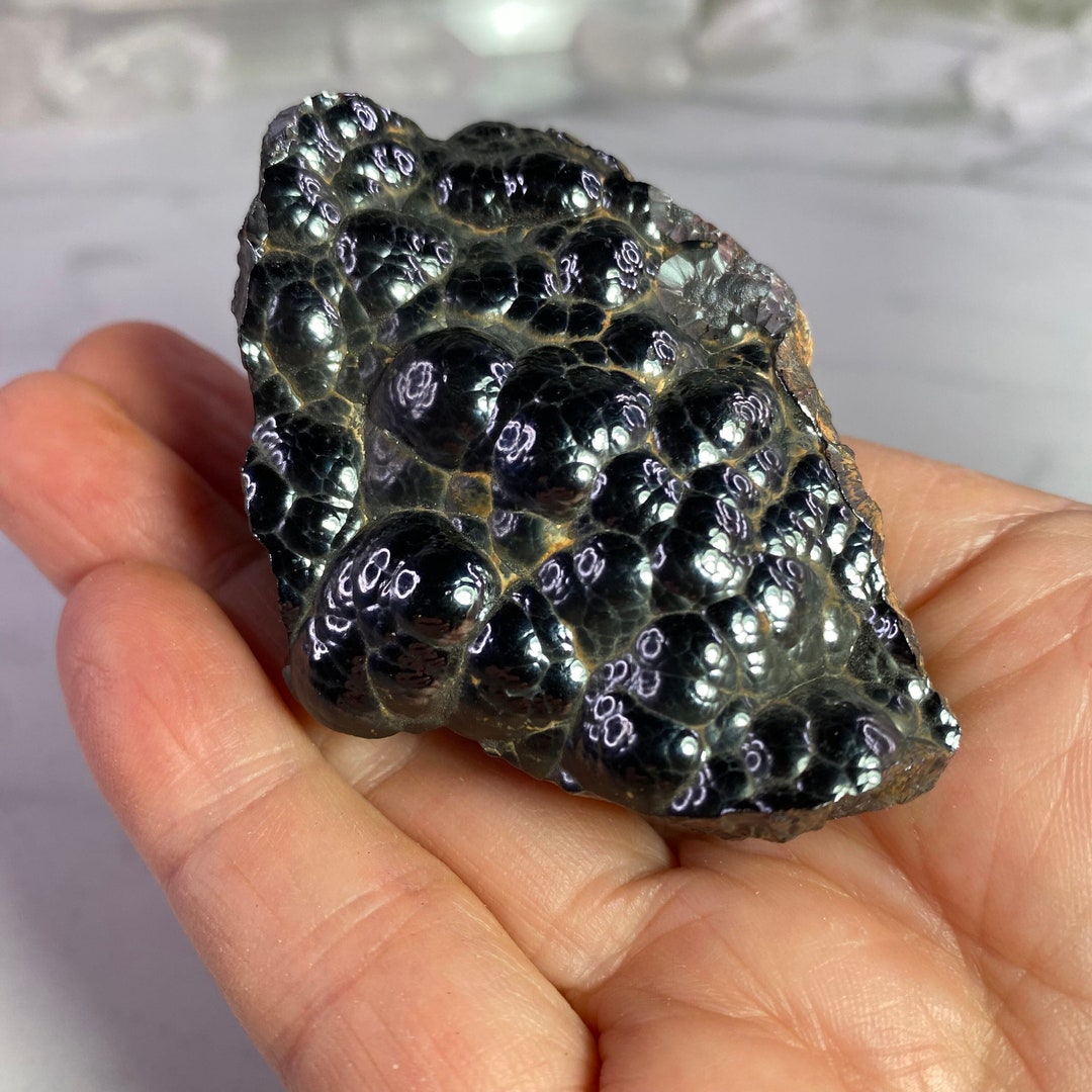 Botryoidal Hematite Mineral Specimen From Morocco, Raw Rough Crystal ...