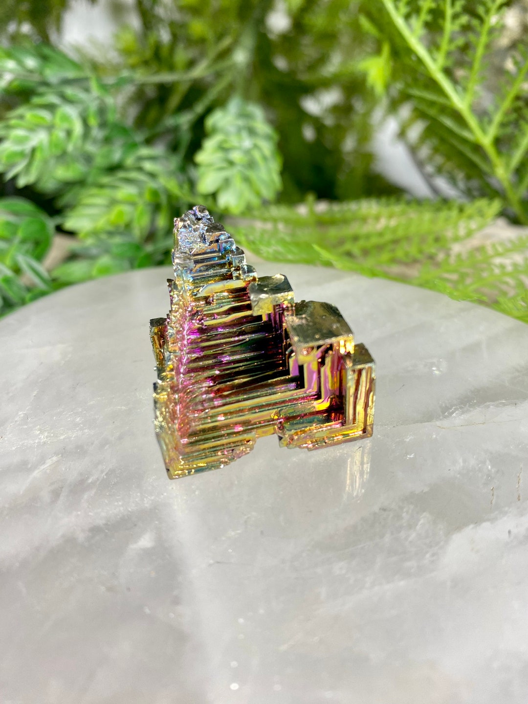 Rainbow Bismuth Specimen Bismuth Crystal Lab Grown Crystals Bismuth ...