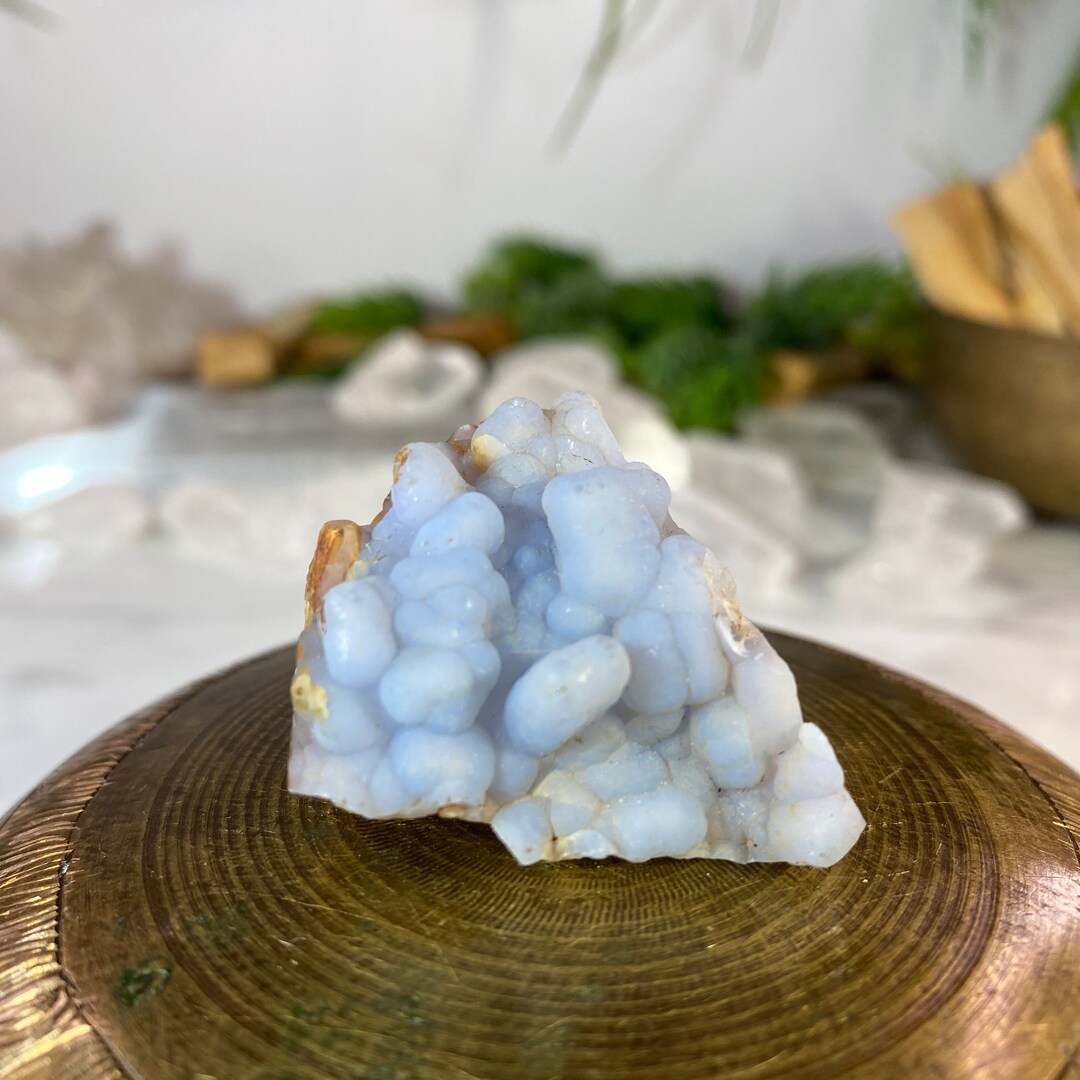 Blue Botryoidal Chalcedony From Peru Mineral Specimen Raw - Etsy