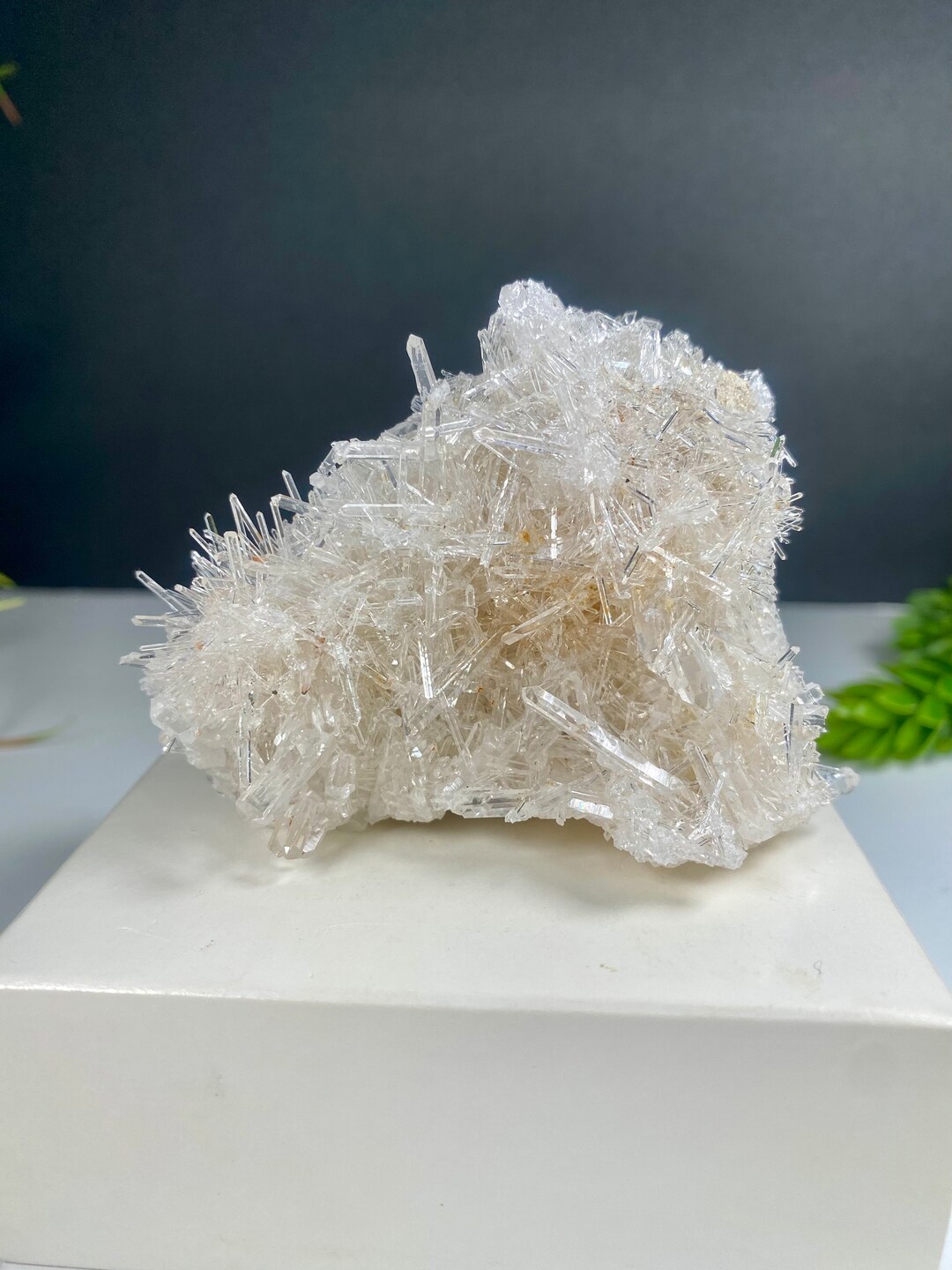 Fine Needle Quartz Crystal Points Cluster, Dozens of Very Fine Crystal ...