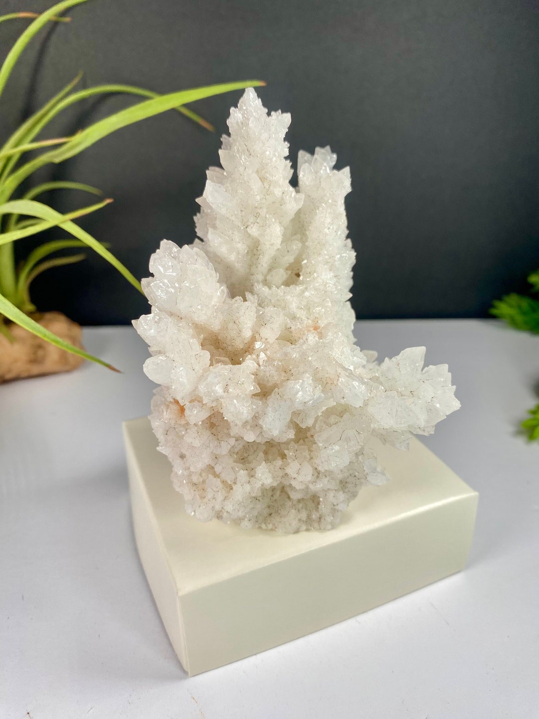 White Aragonite Cave Calcite Mineral Specimen From Mexico, Aragonite ...