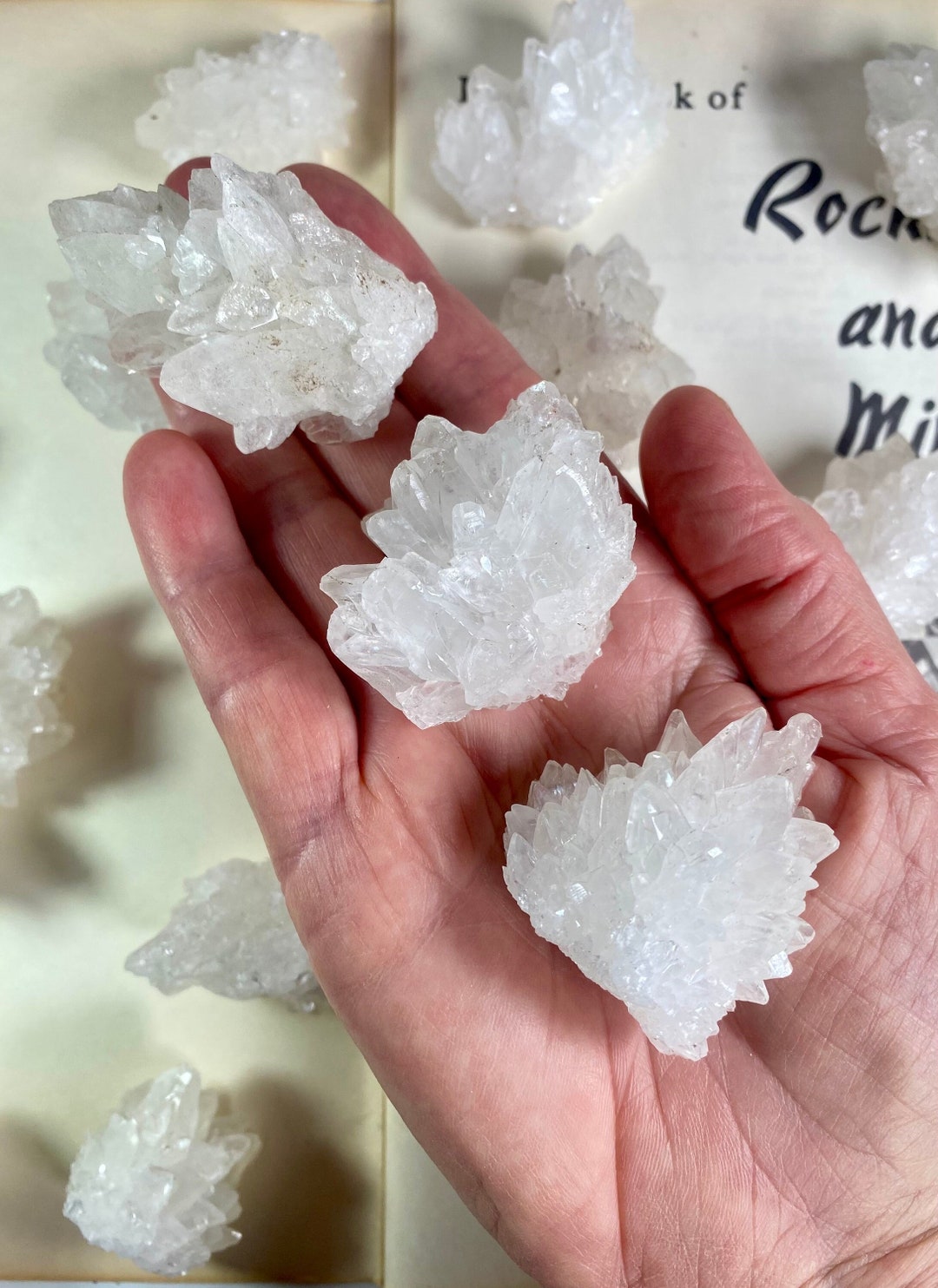 White Aragonite Mineral Specimens, Cave Calcite Crystal Clusters From ...