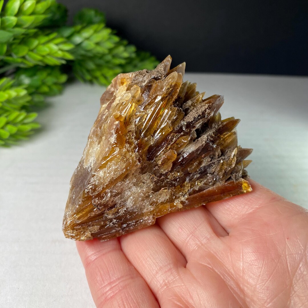 Amber Calcite Mineral Specimen From China, 126 Grams, No253 - Etsy