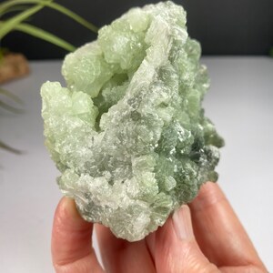Green Prehnite Crystal Cluster From Morocco, Botryoidal Prehnite ...