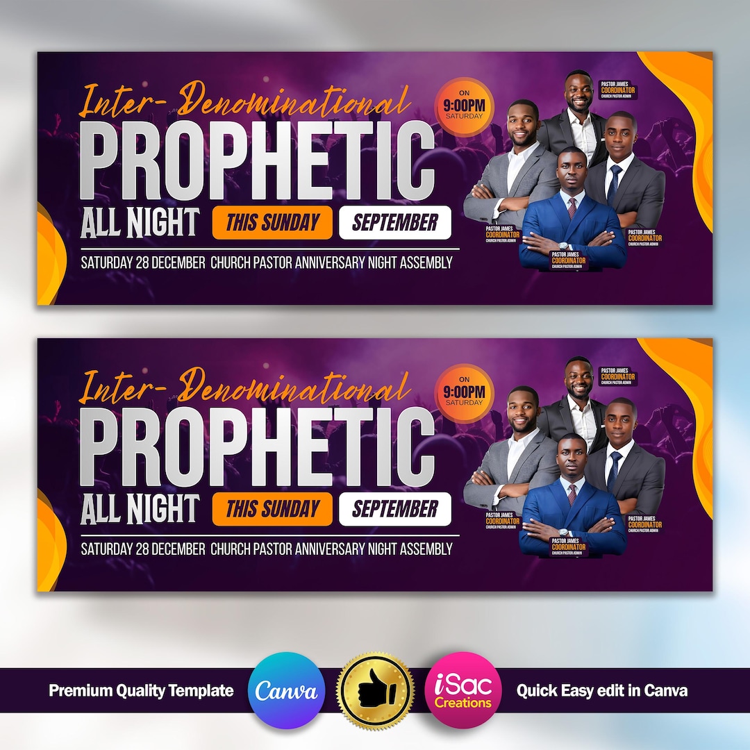 Prophetic Church Banners, Church Anniversary Banners, Church Hanging ...