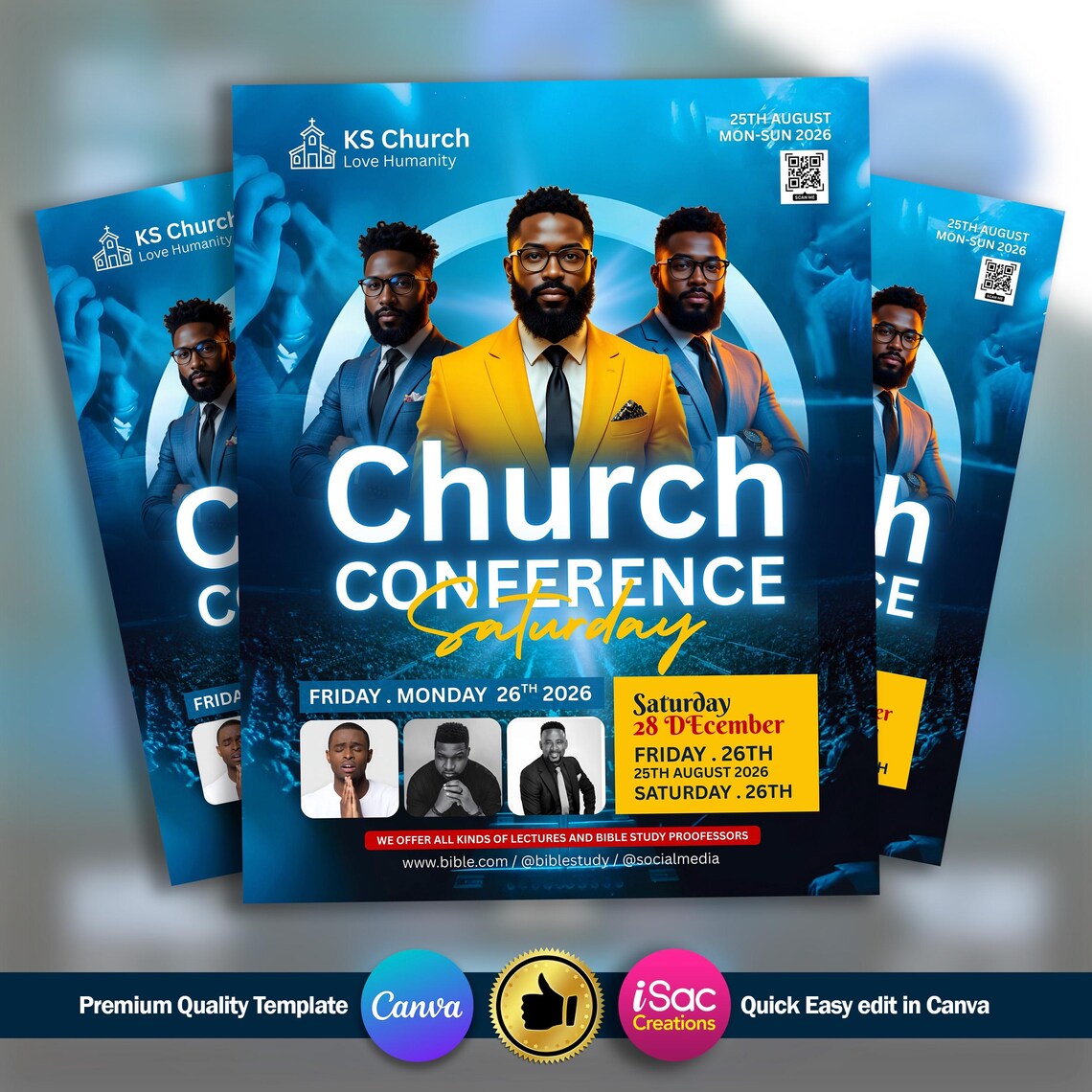 Church Conference Flyer, Church Sunday Flyers, Church Canva Flyers ...