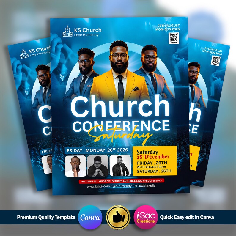 Church Conference Flyer, Church Sunday Flyers, Church Canva Flyers ...