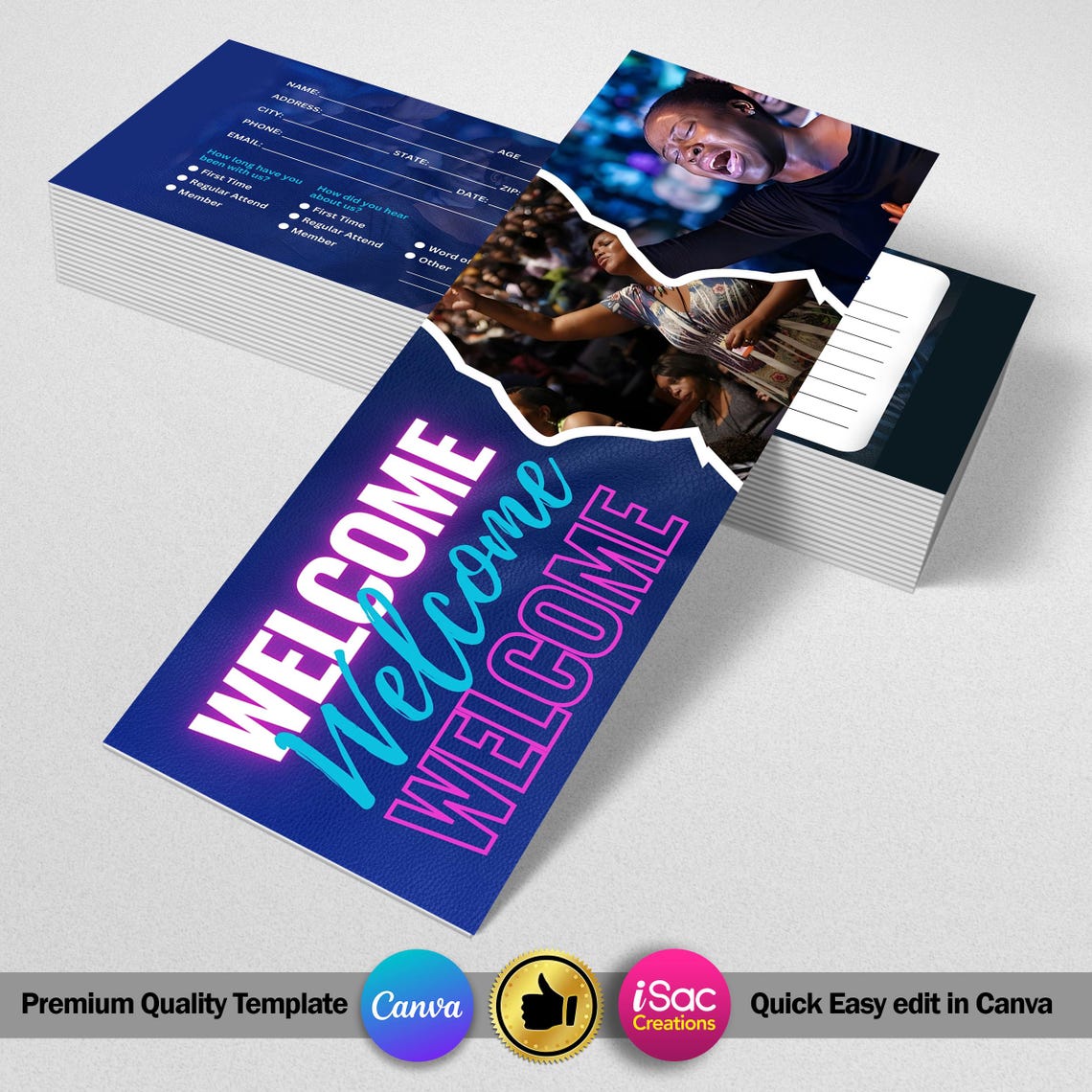 Connection Card, Visitor Card, Church Entry, Church Connection Card ...