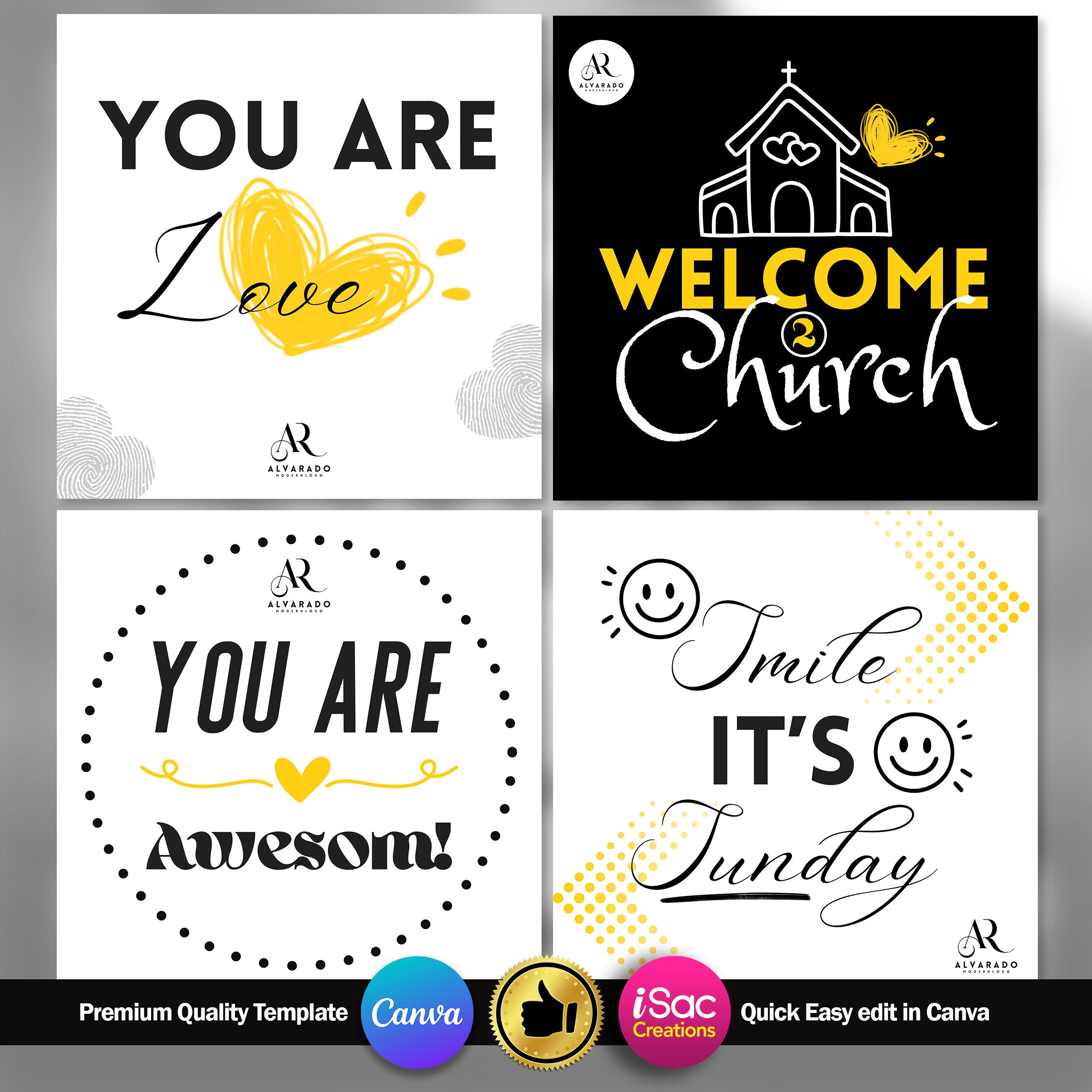 15 Modern Church Welcome Signs | Handheld Signs for Greeters | Church ...