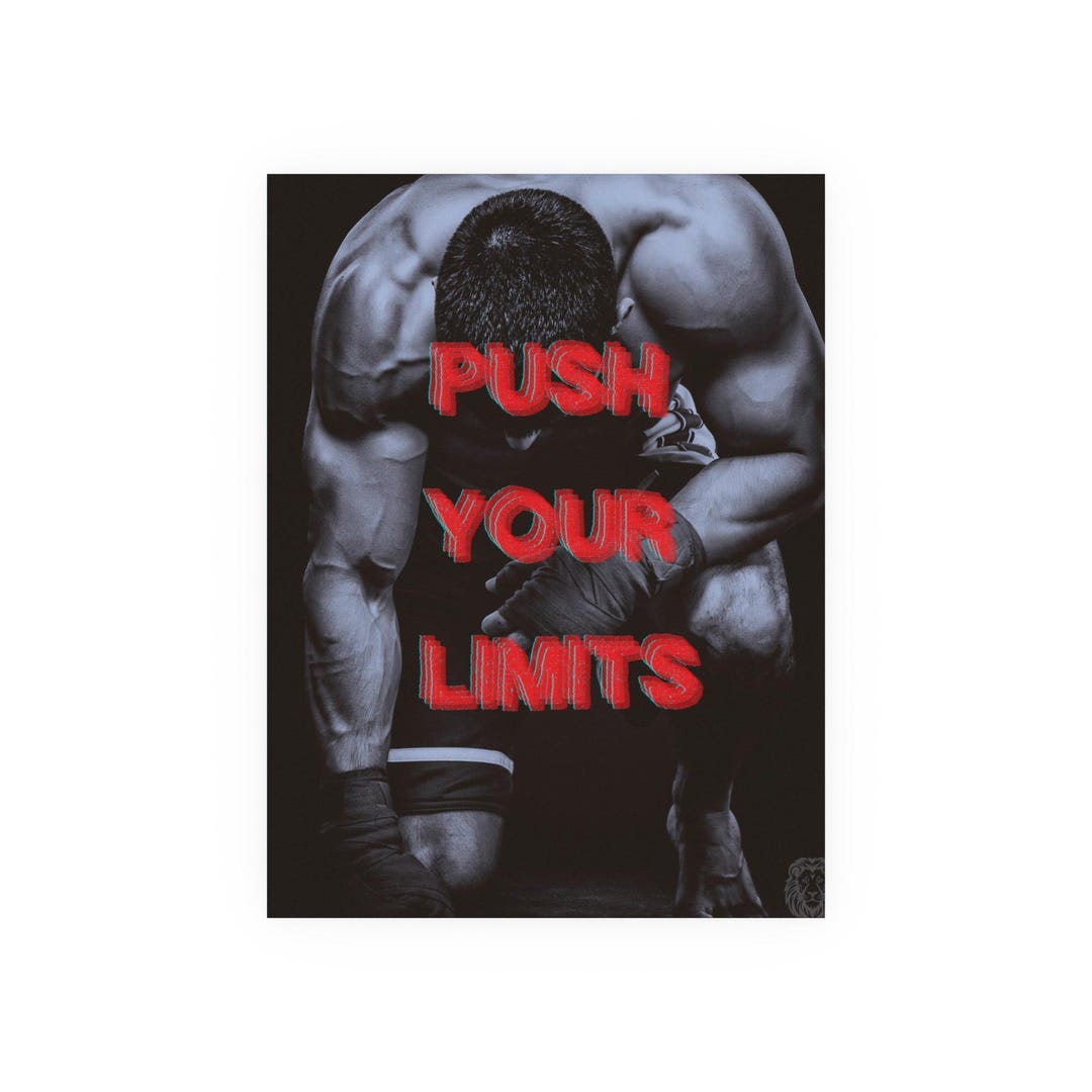 Motivational Workout Poster "push Your Limits" | Gym Decor, Strength ...