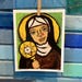 Saint Clare of Assisi Painting Icon Fine Art Print - Etsy