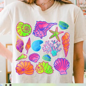 Summer Coquette Seashell PNG | Retro Beach Vibes | Coastal Aesthetic ...