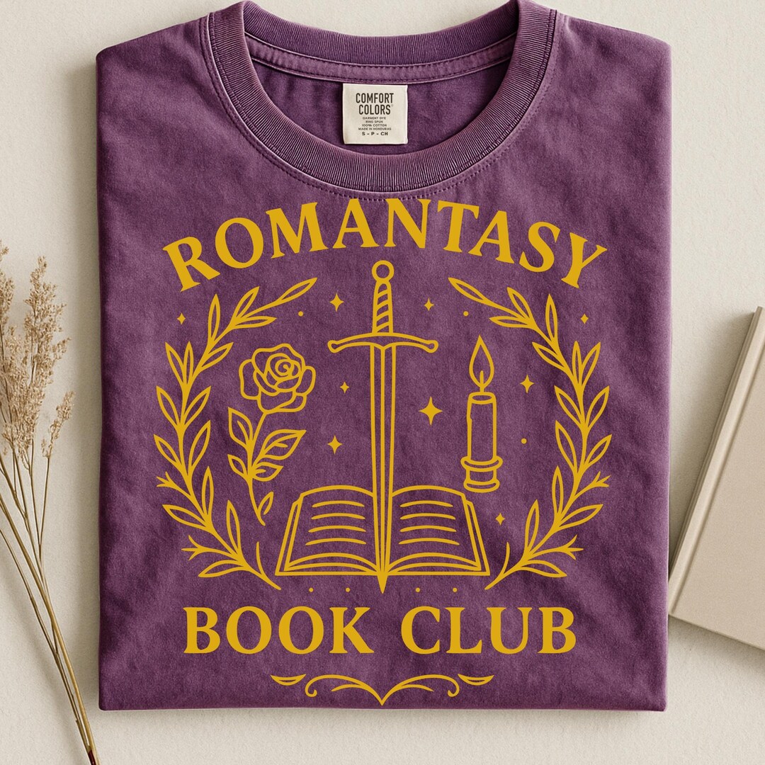 Romantasy Book Club Shirt, Fantasy Romance Tee, Booktok Aesthetic Book ...