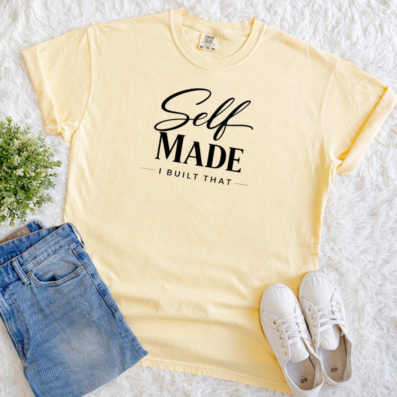 Self Made Shirt, Motivational Graphic Tee, Entrepreneur Mindset Shirt ...