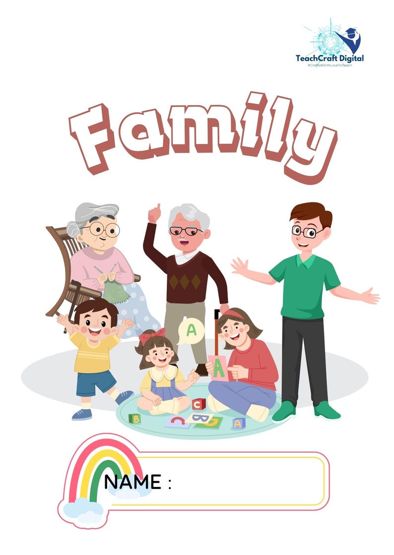 My Family Flashcards & Activity Sheets for Kids. Identifying Family ...