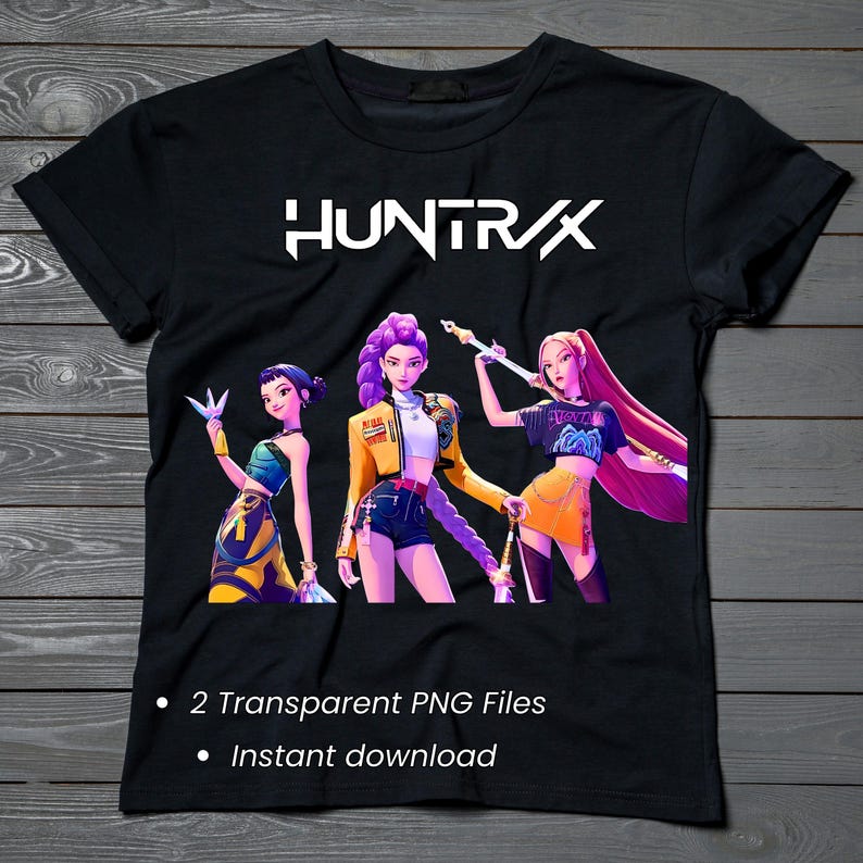 Kpop Huntrix PNG Bundle Huntrix Digital Download for Sublimation ...
