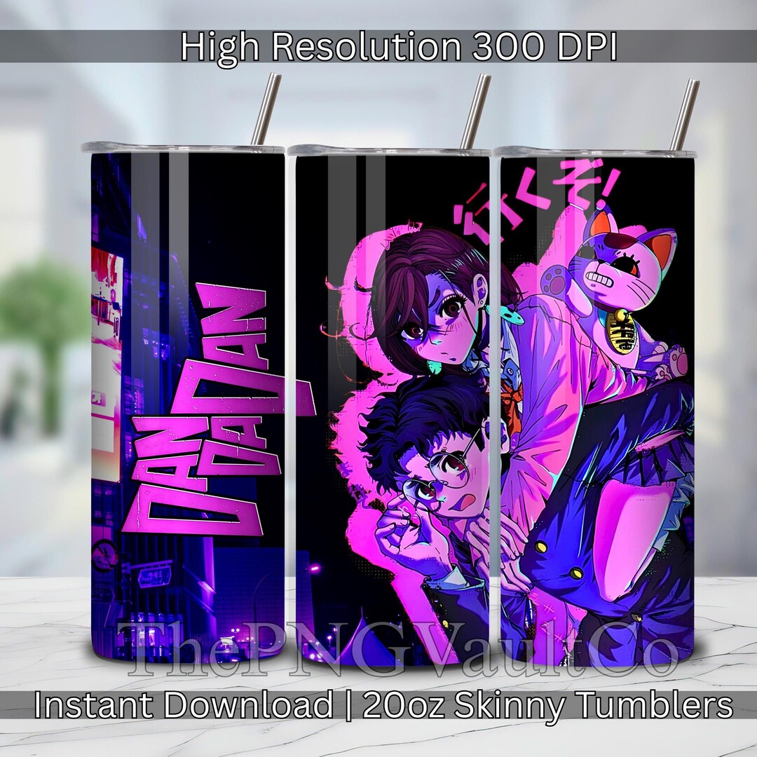 20oz Dandadan Tumbler Wrap, Anime Gifts for Couples, Momo Ayase Instant ...