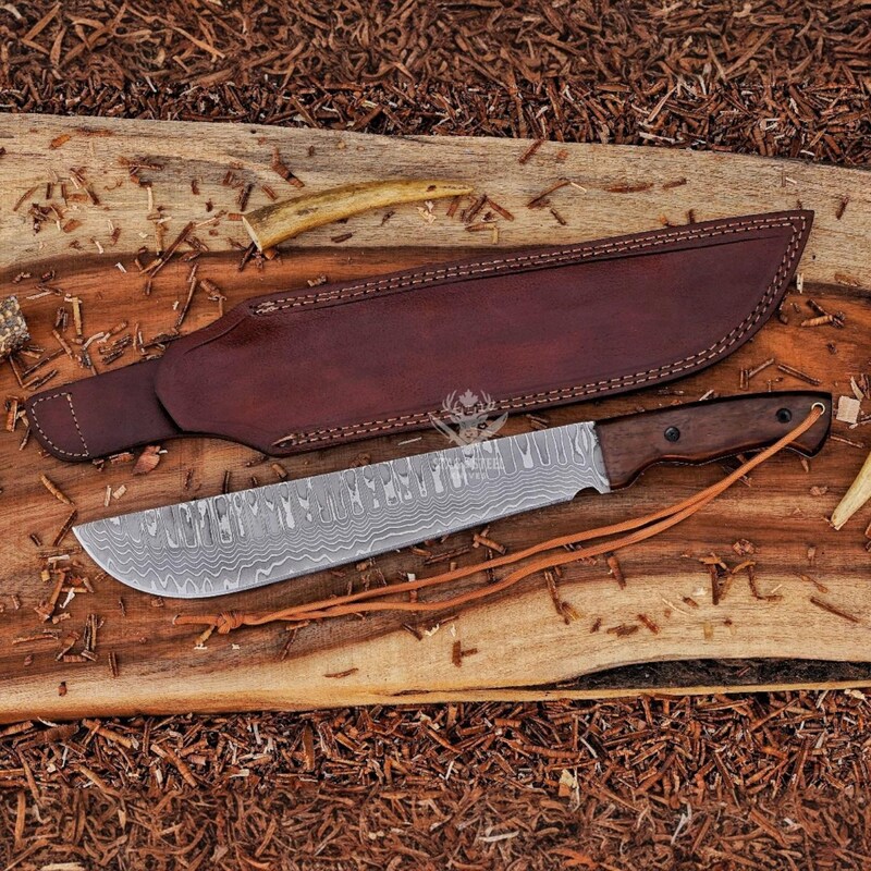 Custom Damascus Machete - Etsy