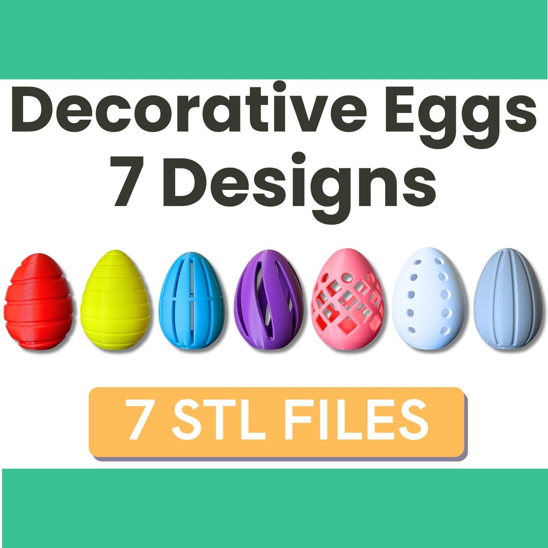 STL File Easter Egg 3D Download | 7 Easter Egg 3D Printing Files ...