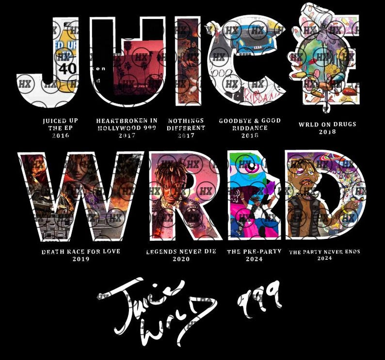 Juice Wrld - PNG - Sublimation Design - Etsy