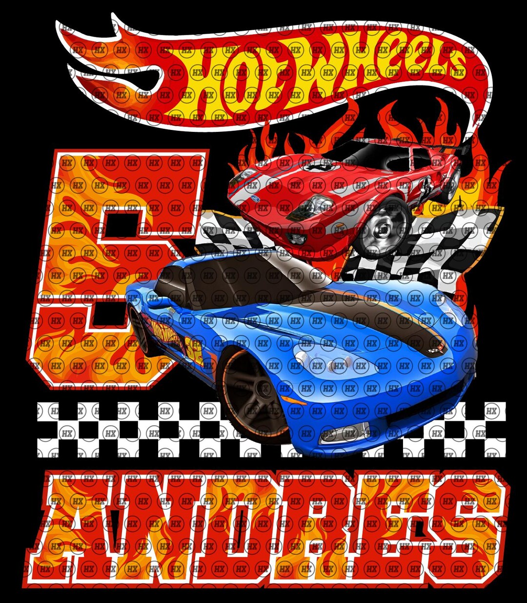 Hot Wheels Bday With Name - PNG and SVG - Sublimation Design - Etsy Canada