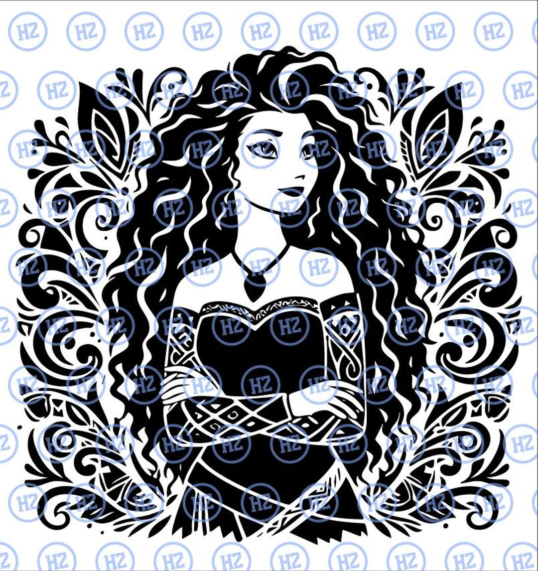 Trible Style Girl Art - PNG and SVG - Sublimation Design - Etsy