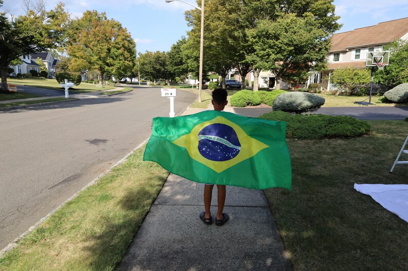 Brazil Shoulder Body Flag - Etsy