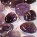 Amethyst Gemstone 20 Puffy Heart Undrilled Stones - Etsy