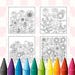 Bold and Easy Flowers Coloring Book 90+ Pages, Printable Coloring Book ...
