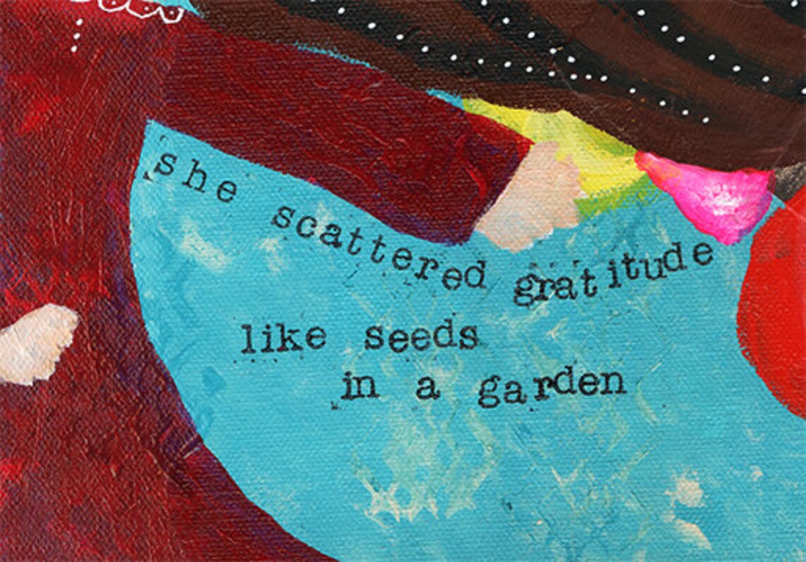 Gratitude Original Painting | Etsy