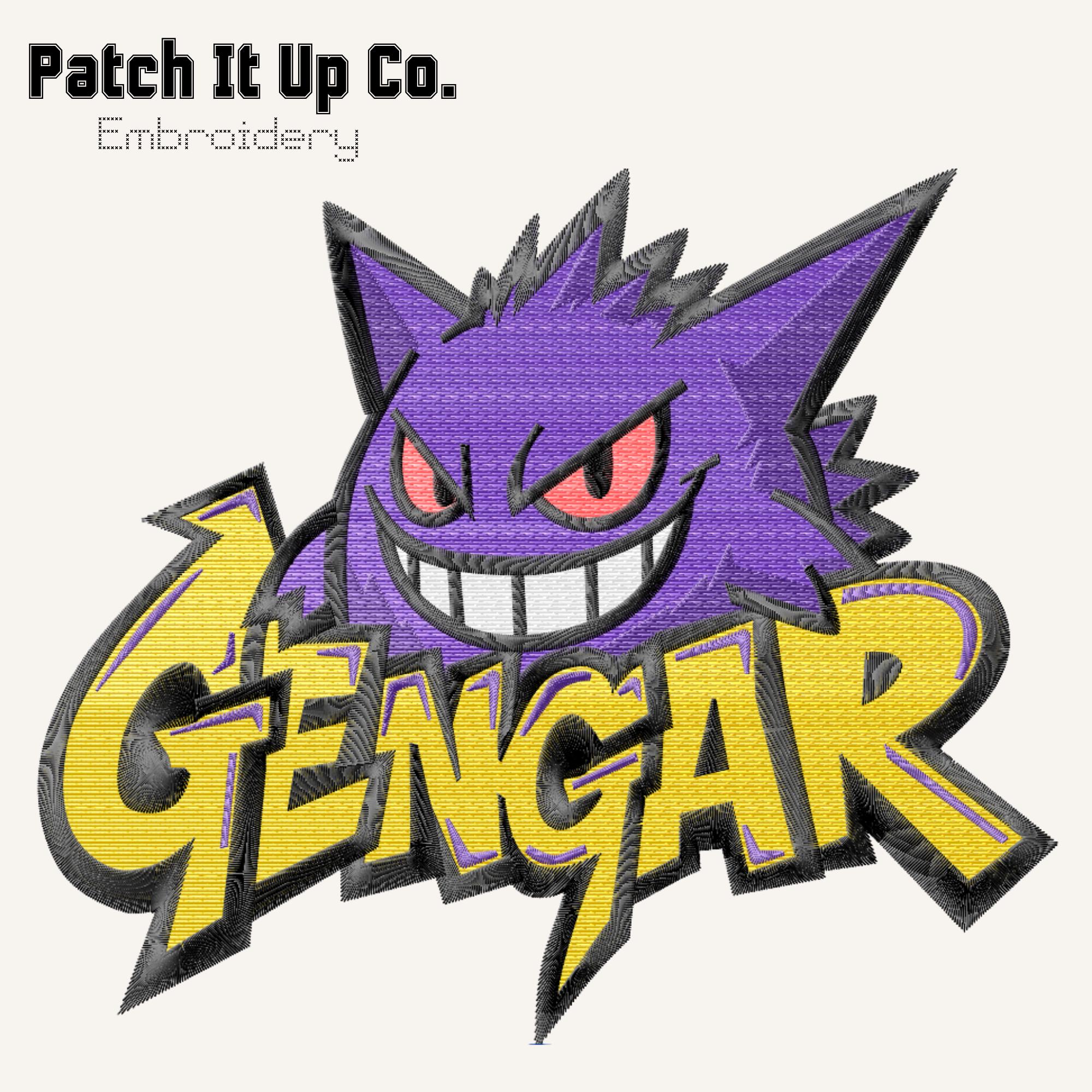 Gengar Pokemon Embroidery File Pack – 3 Designs (digital File) - Etsy