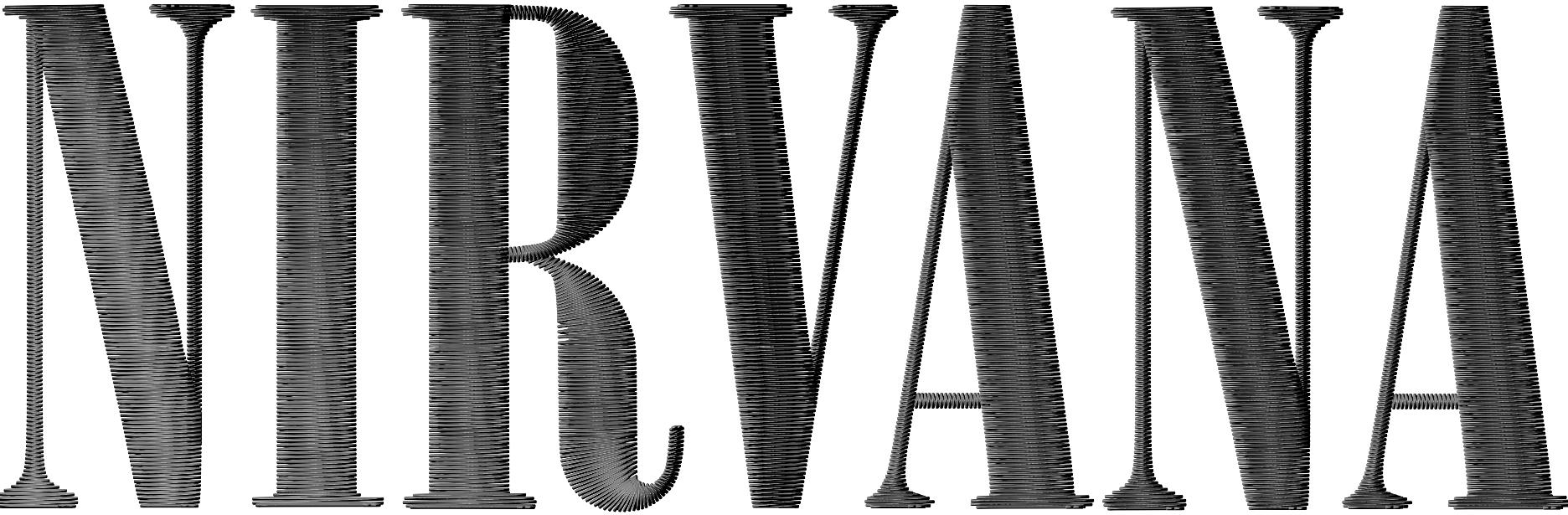 Nirvana Embroidery Designs: Kurt Cobain Band Logos (DST, JEF, PES, VP3 ...