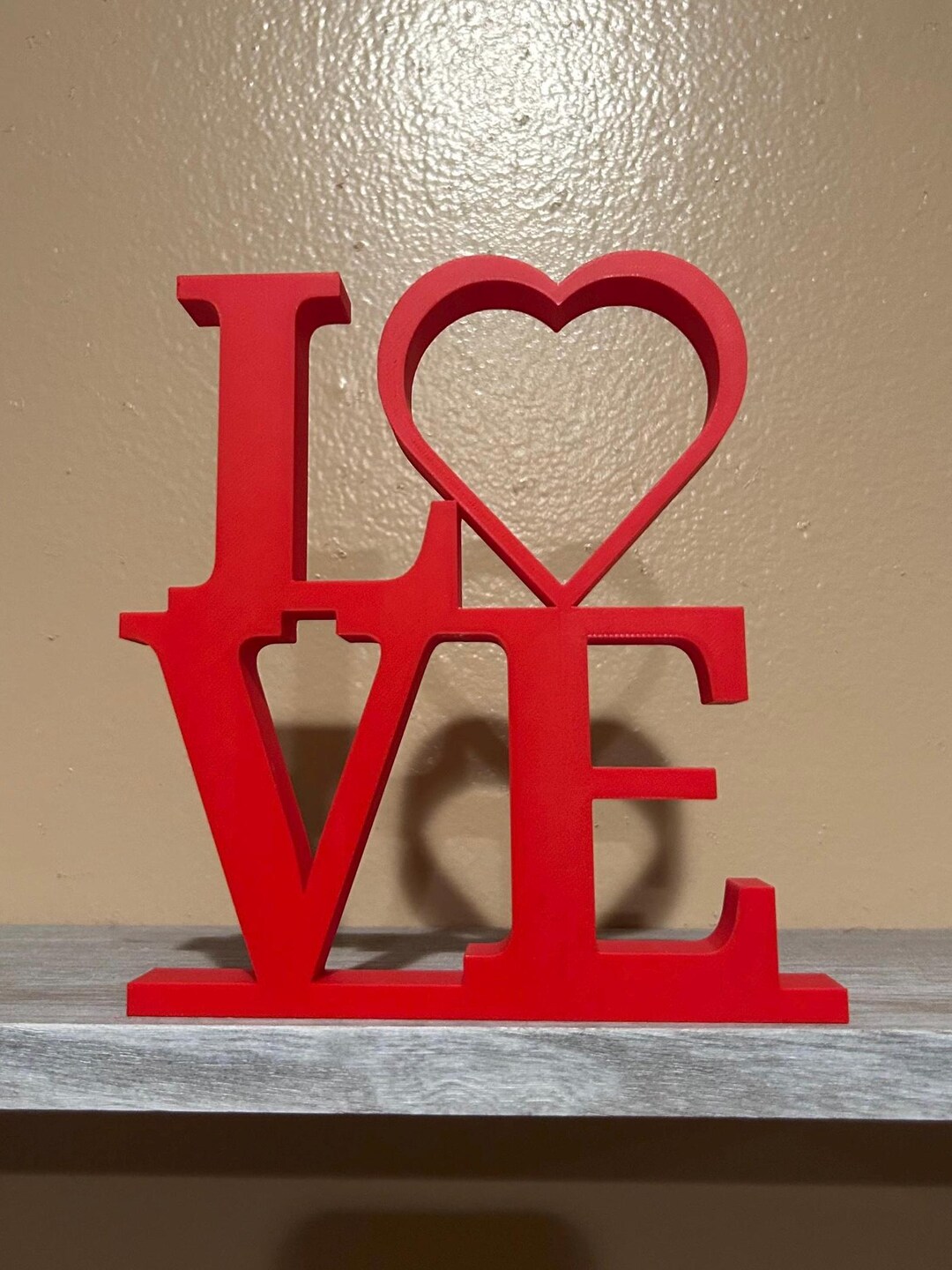 3D - Printed “LOVE” Sign - Etsy