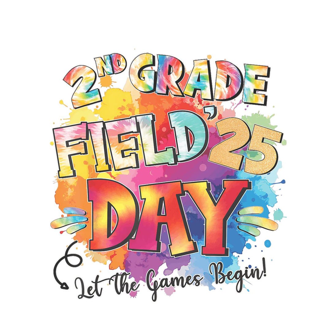 2nd Grade Field Day 2025 Preppy Field Day PNG, Teacher Png, Sports Day ...