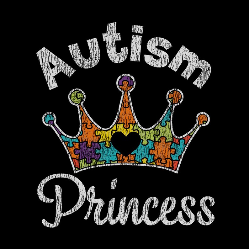 Autism Princess Girl Family Autistic PNG Digital - Etsy