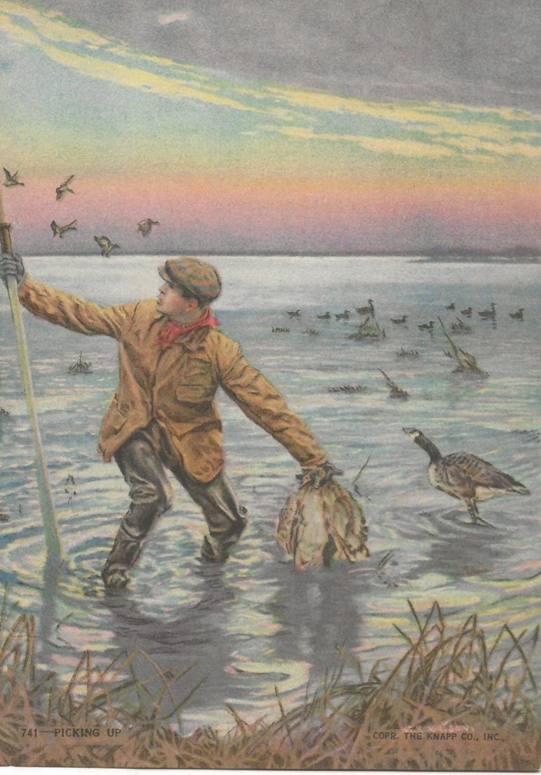 Old Vintage Bird Hunting Picking up Litho Print 3 1/2"x5" - Etsy