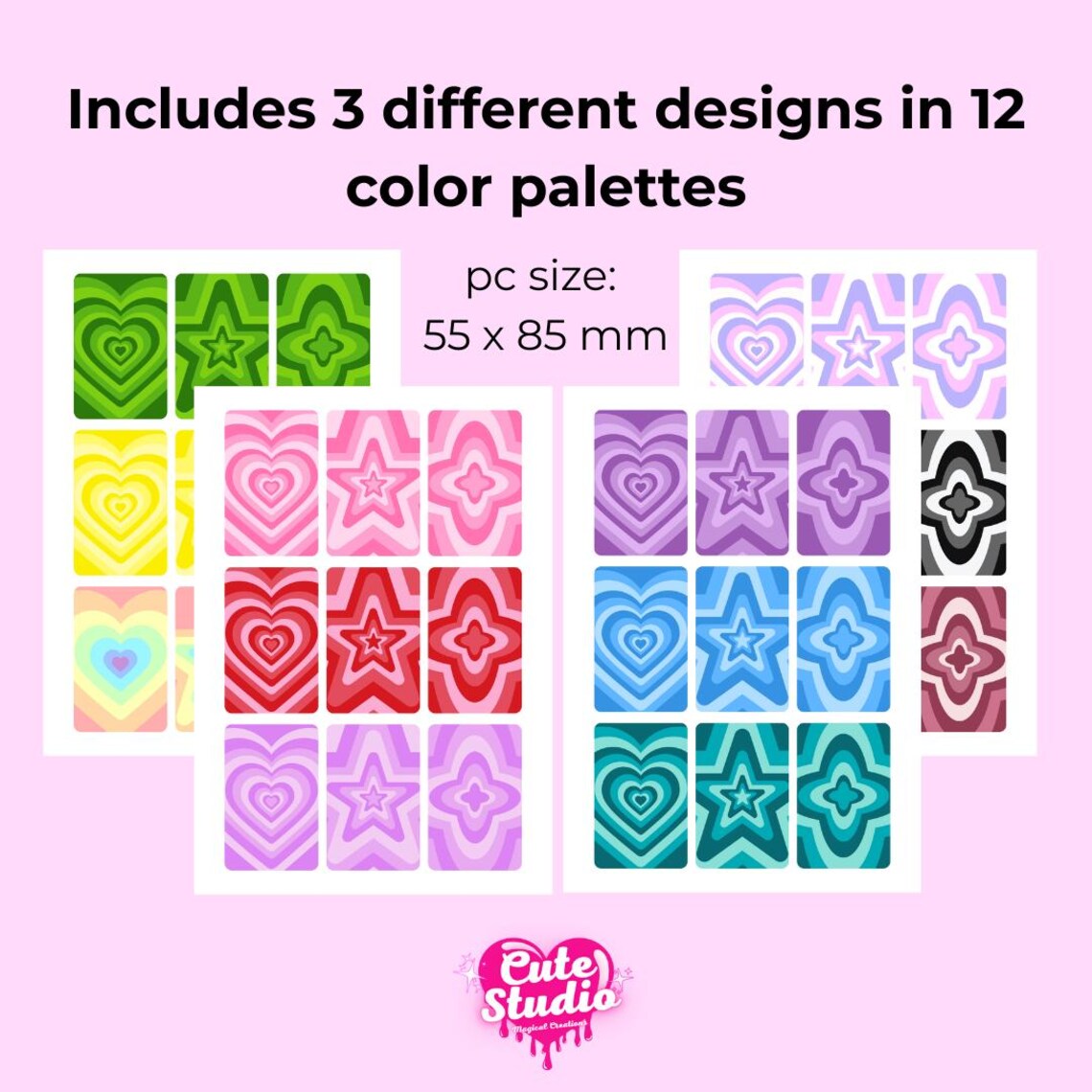 K-pop Photocard Binder Fillers – Set of 12 Aesthetic Printable Fillers ...