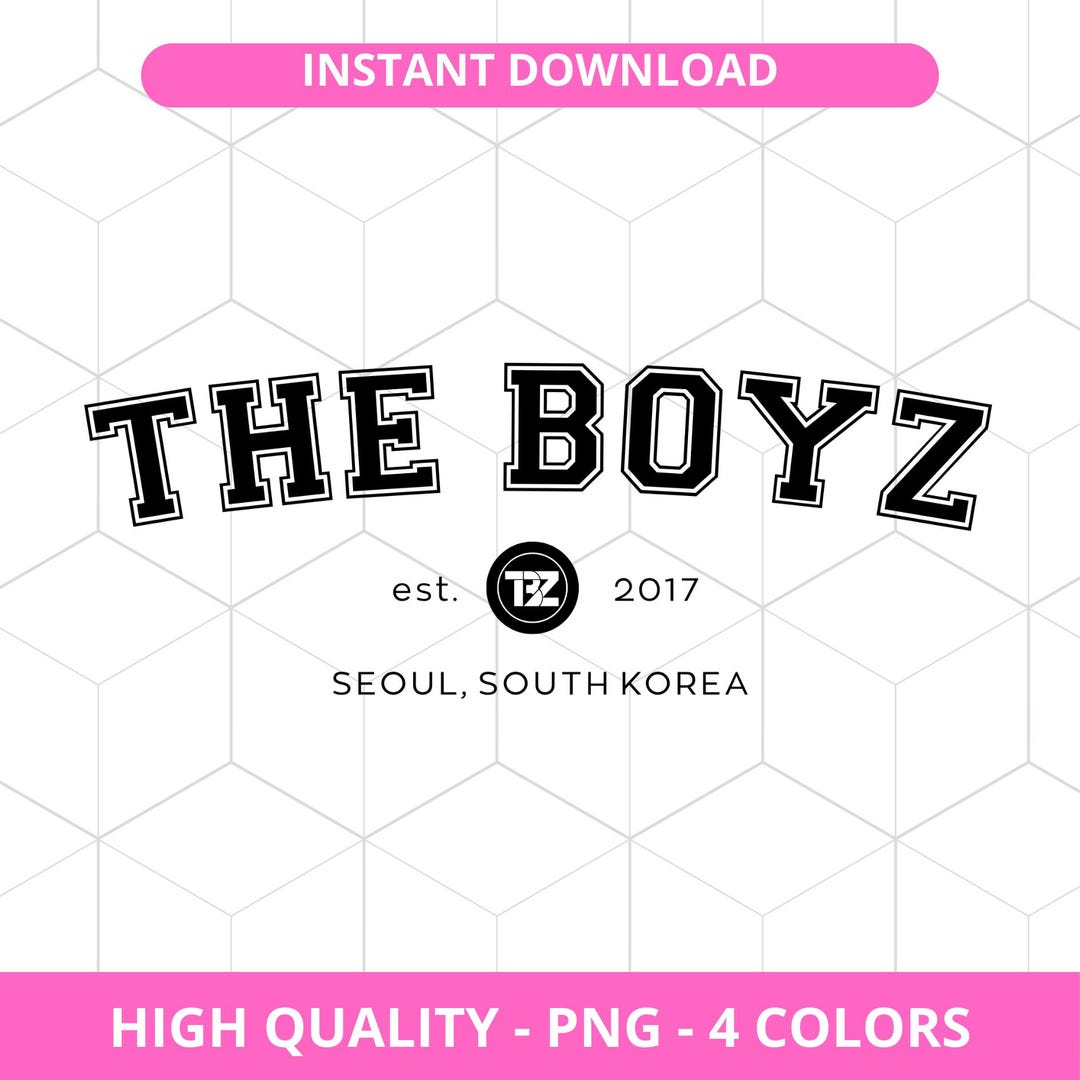 The Boyz University Style Design|png+svg Bundle|printable K-pop Art for ...