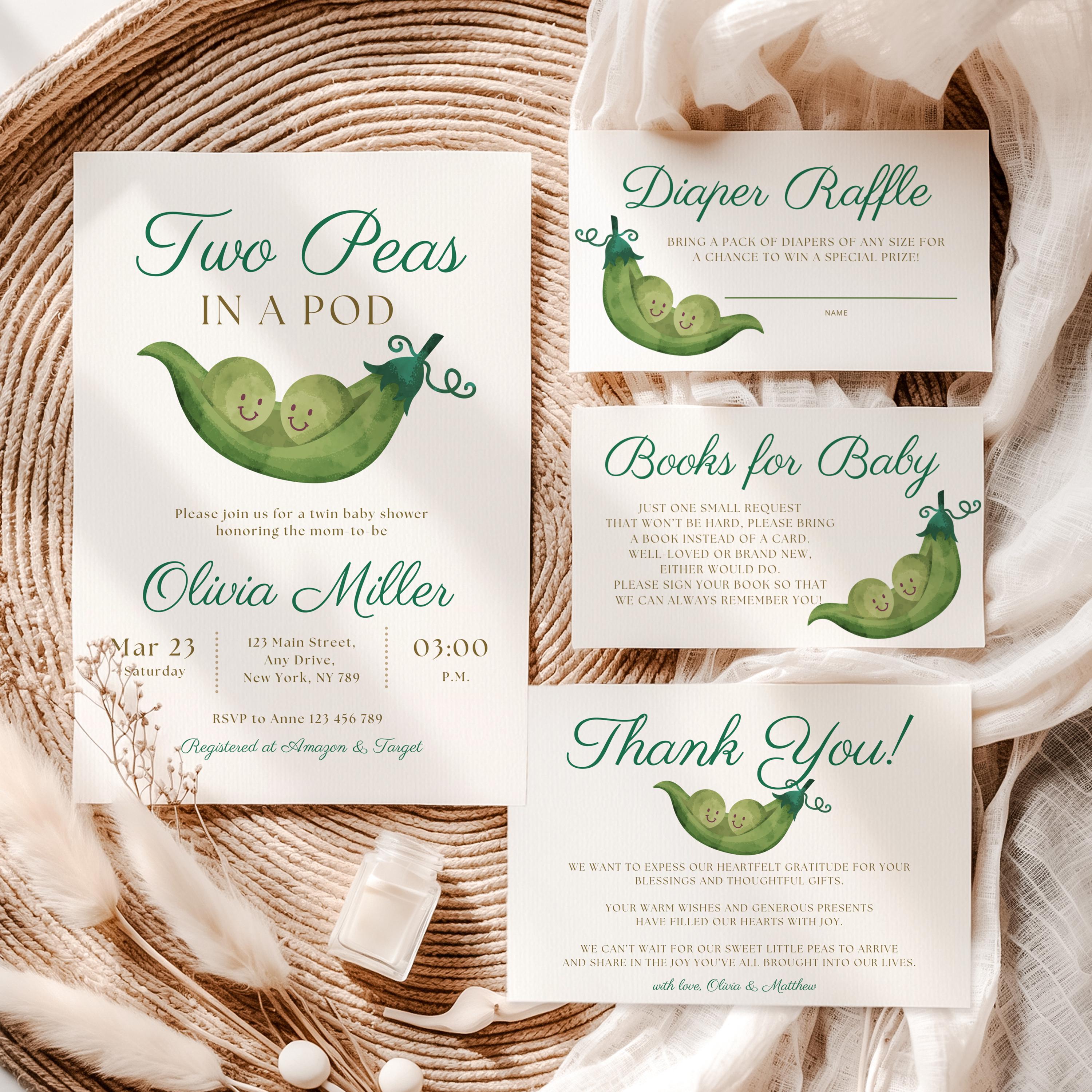 Two Peas in a Pod Welcome Sign Sweet Peas Baby Shower Twins Baby Shower ...