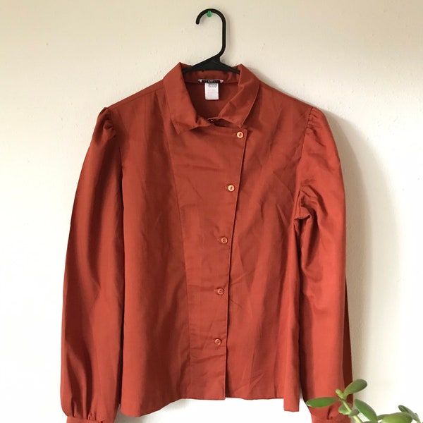 Rust Blouse - Etsy