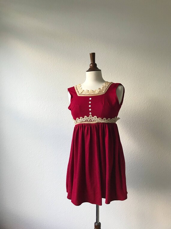 VALENTINE'S DAY- Vintage deep red baby doll lolita dr… - Gem
