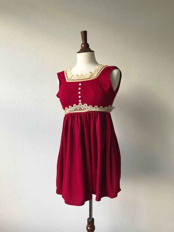 VALENTINE'S DAY- Vintage deep red baby doll lolita dr… - Gem