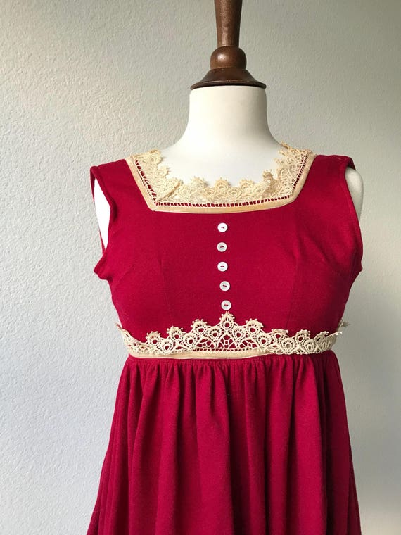 VALENTINE'S DAY- Vintage deep red baby doll lolita dr… - Gem