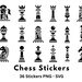 Chess Icons / Chess Stickers / Chess Stickers Pack / Png / Svg ...